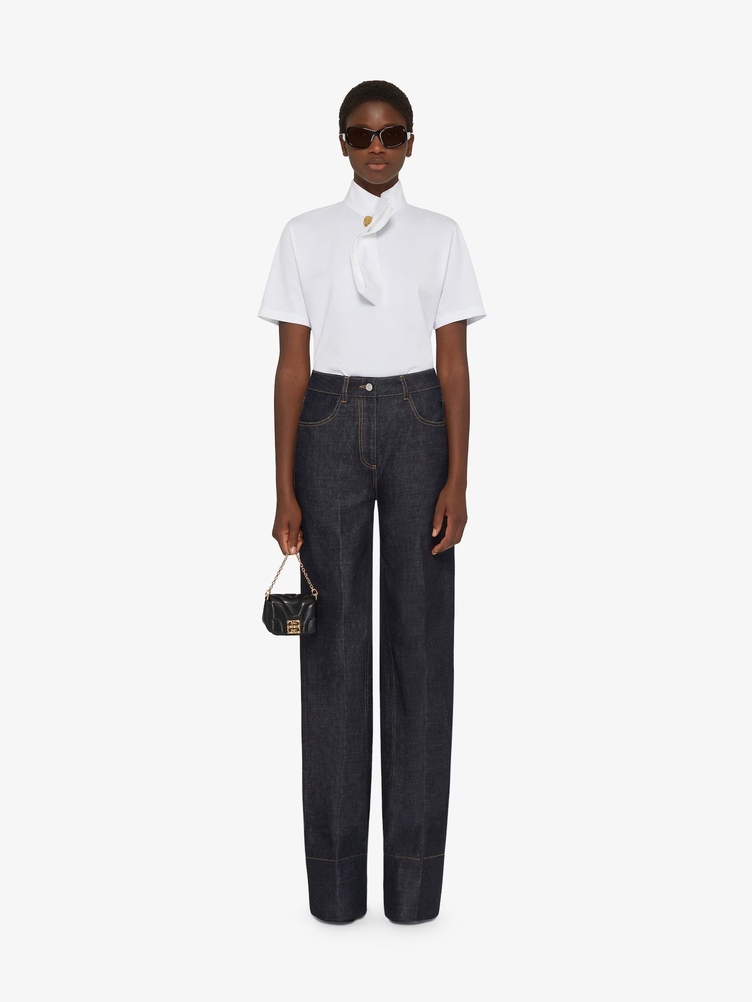 GIVENCHY LONG NECK PIECE T-SHIRT