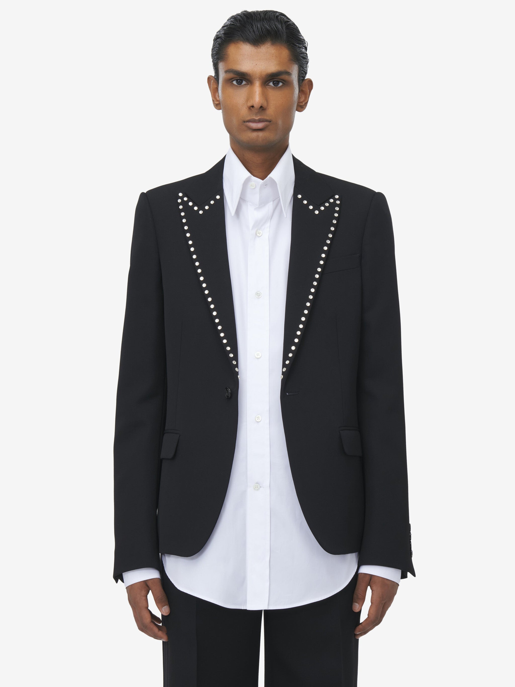 ALEXANDER MCQUEEN EMB PERM PK RVR JKT