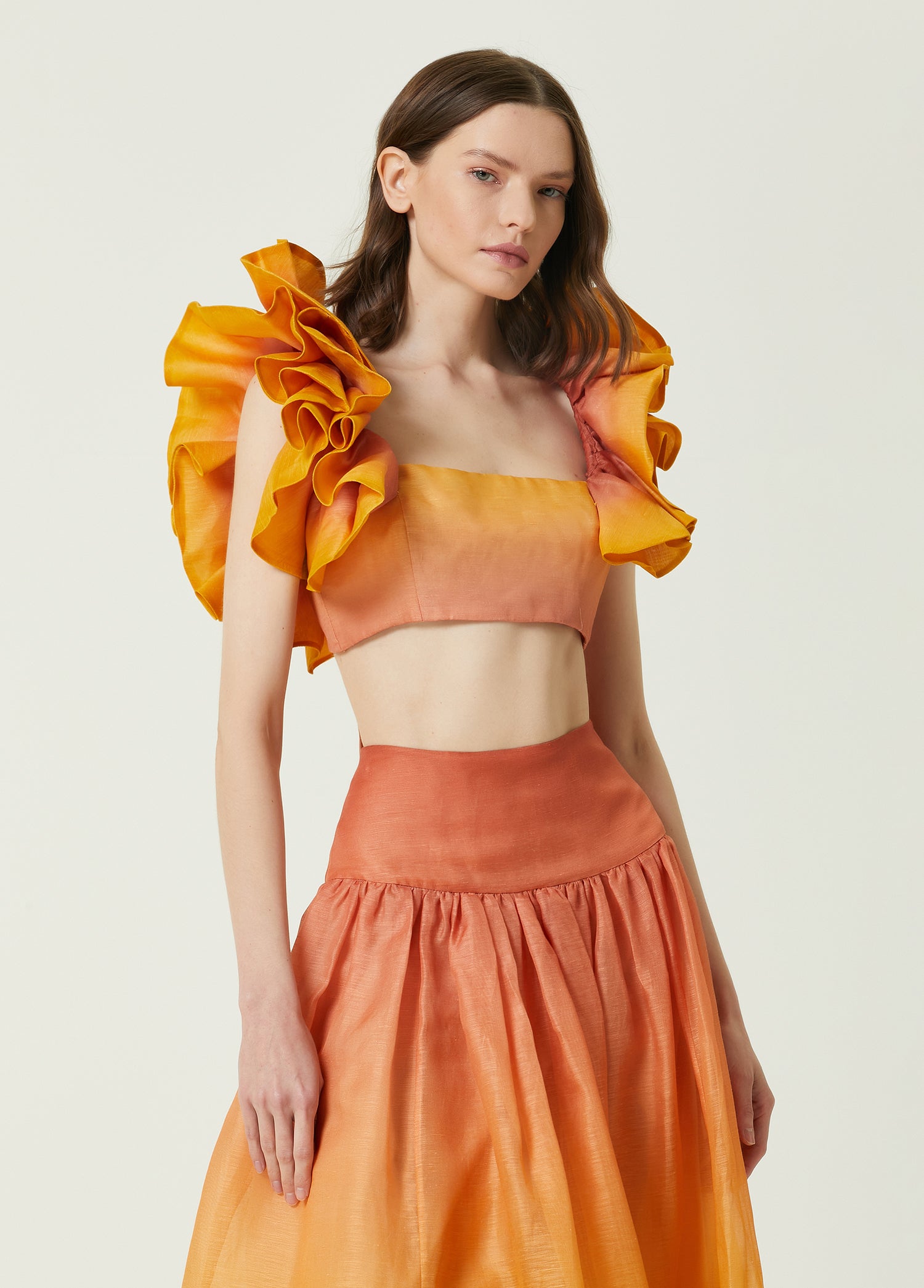 ZIMMERMAN POSTCARD RUFFLE BODICE